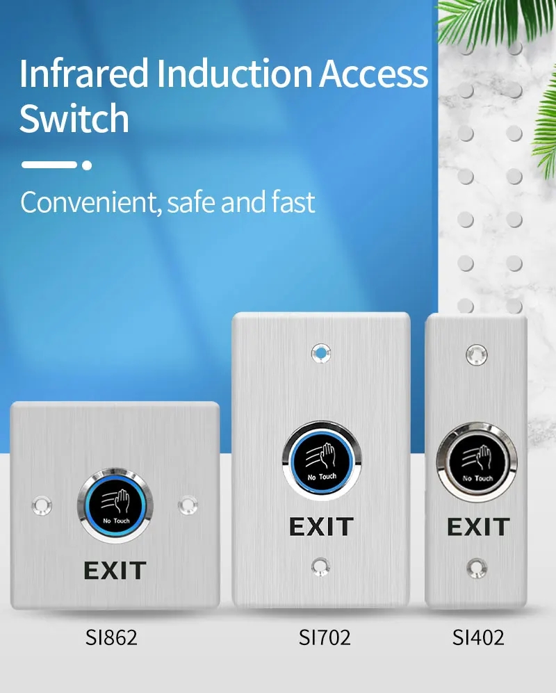 Contactless Infrared No Touch Exit Button IR Door Lock Release Switch ...