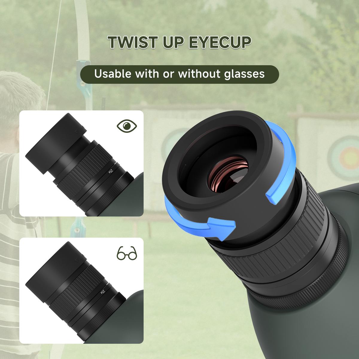 Svbony SV28A Spotting Scopes FMC Adjustable Eye Mask Large Aperture ...