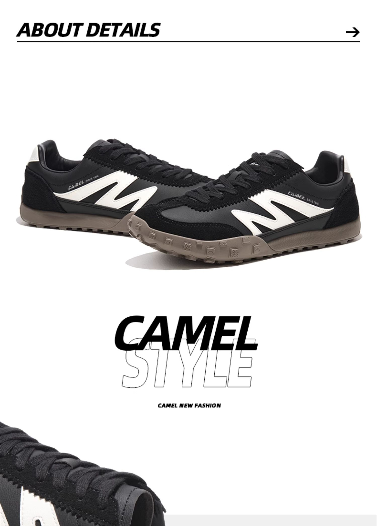 CAMEL CROWN Men's Anti-slip Sneakers Fashion Retro German Style ...