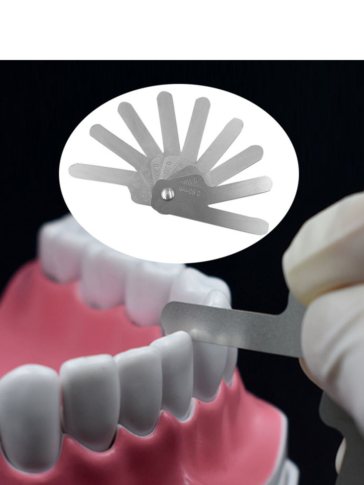 9Pcs/Set Dental Interproximal Measuring Ruler Measure Dentist Tooth Gap ...