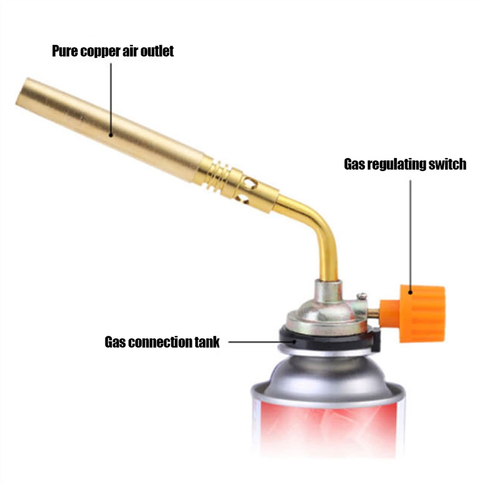 Portable Butane Gas Torch High Temperature Welding Flame Gun for ...
