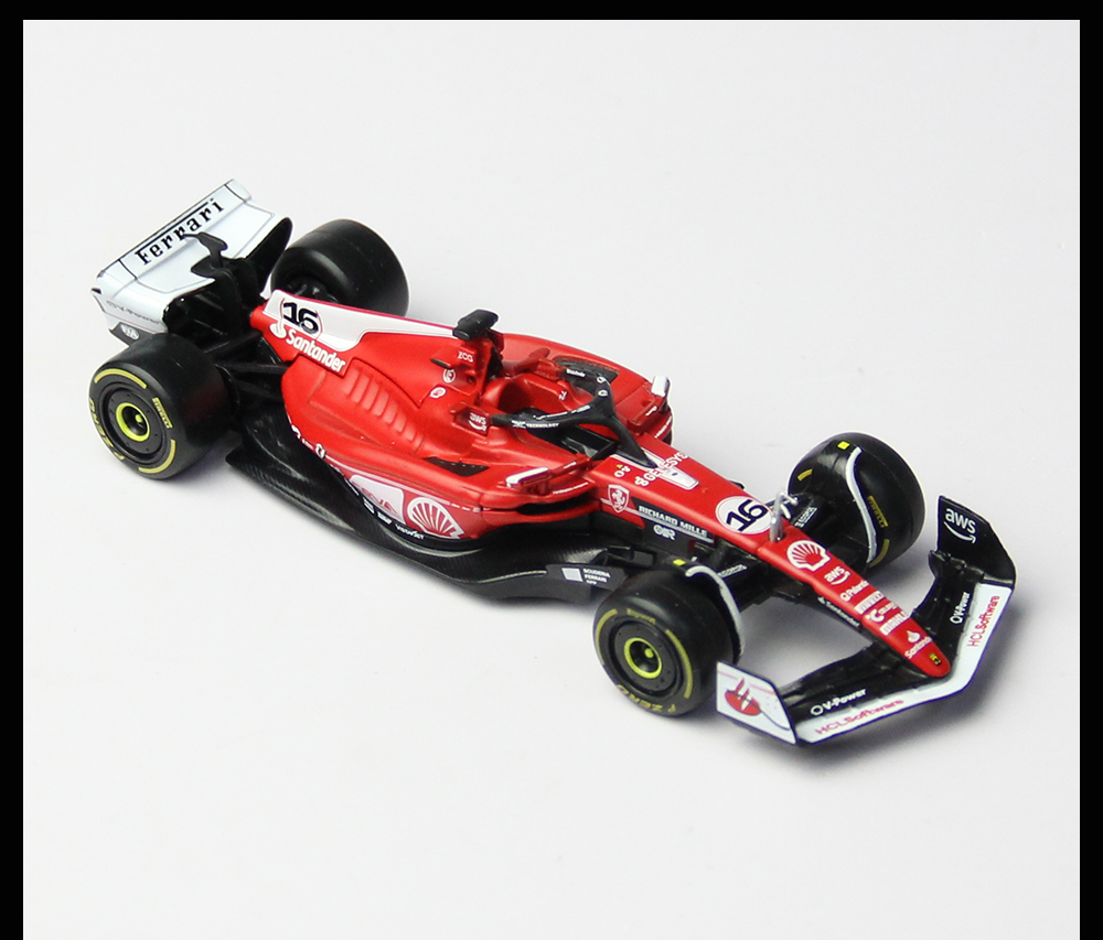 Bburago 1:43 2023 F1 Ferrari SF23 Las Vegas GP #16 Leclerc #55 Sainz ...