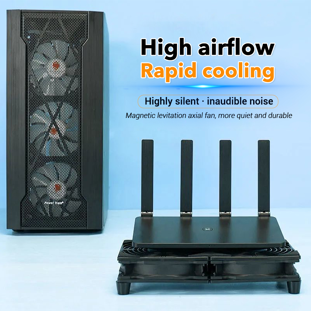 1200RPM USB Router Fan Wifi Modem Cooling Rack Router Cool 120CM Wire ...