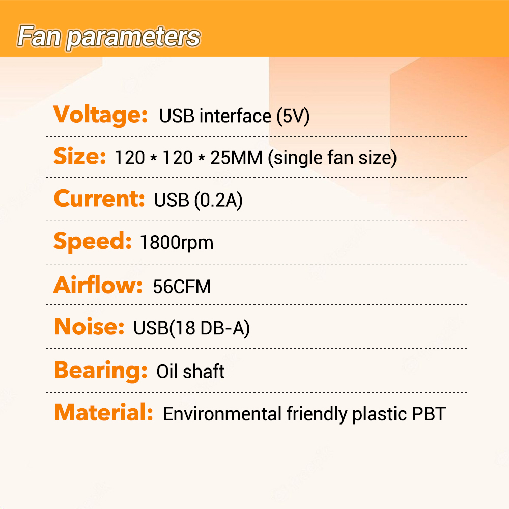 1200RPM USB Router Fan Wifi Modem Cooling Rack Router Cool 120CM Wire ...