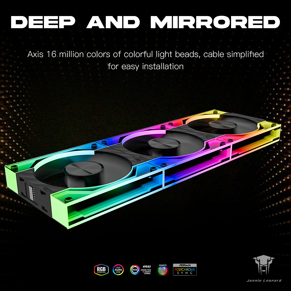 Jungle Leopard Case Fan Interstellar v3 Magic Block Free Splicing 120mm ...