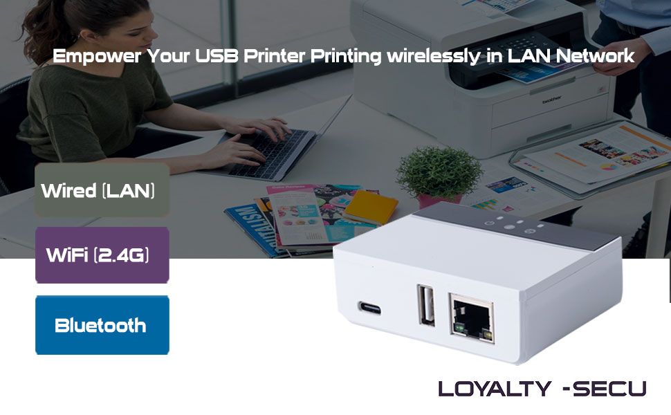 Effortlessly Upgrade Your USB Printer to Wireless with LOYALTY-SECU ...