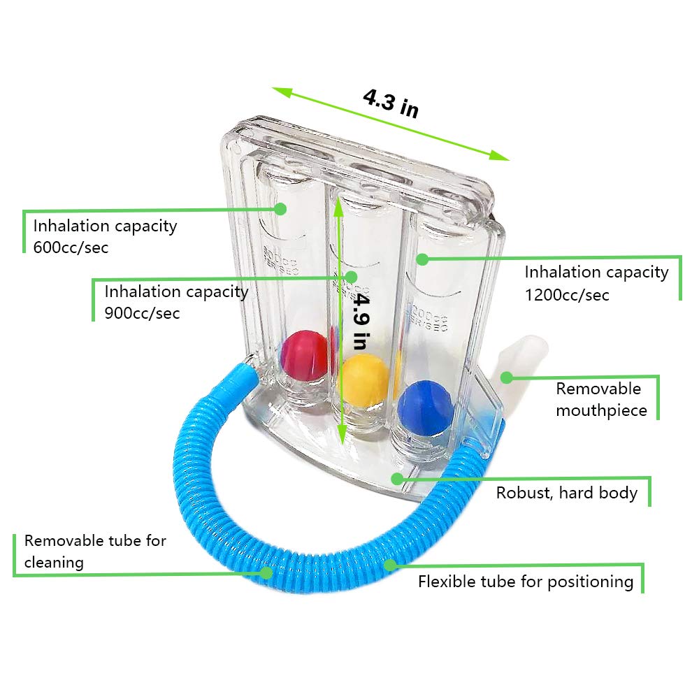 Respiratory Exerciser Health Care Rehabilitation Training Lung ...