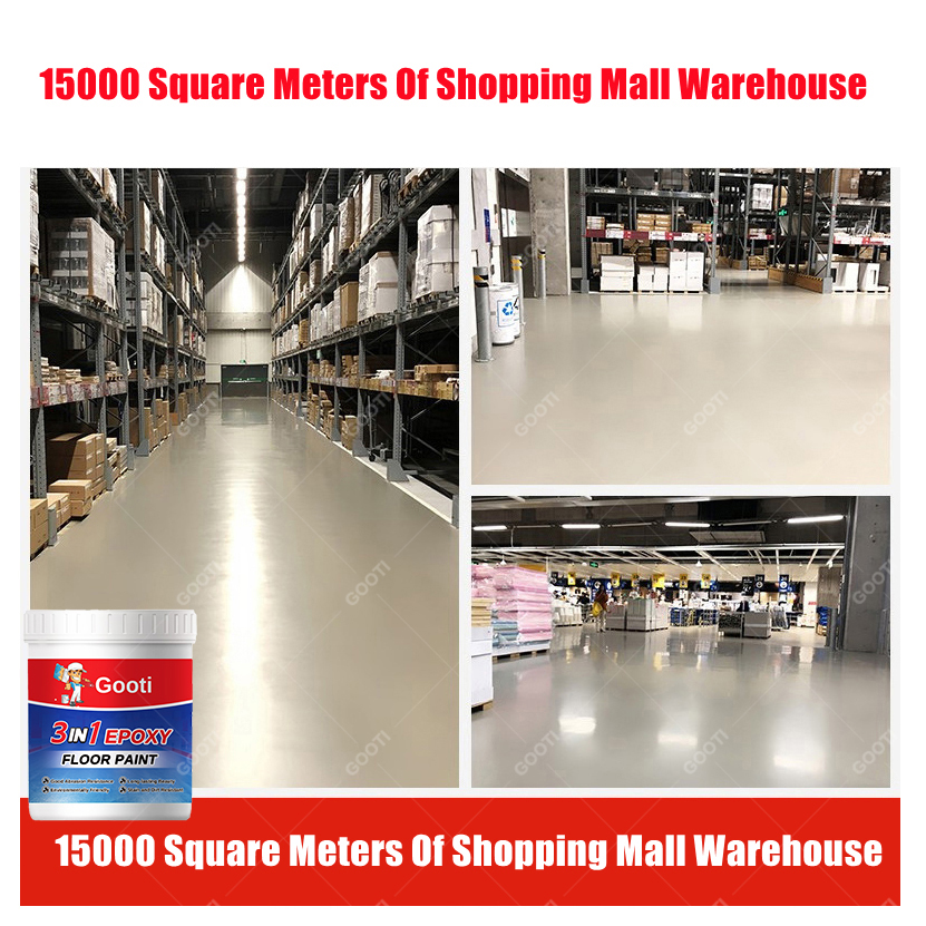 3 In 1 Epoxy Floor Paint Cement Wear-Resistant Waterproof Anti Slip For ...