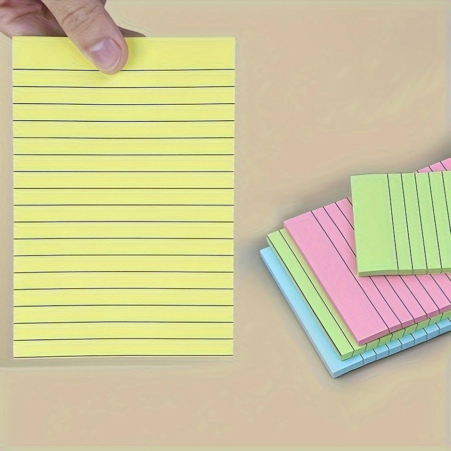 Horizontal line sticky notes notepad memo pad junior high school ...