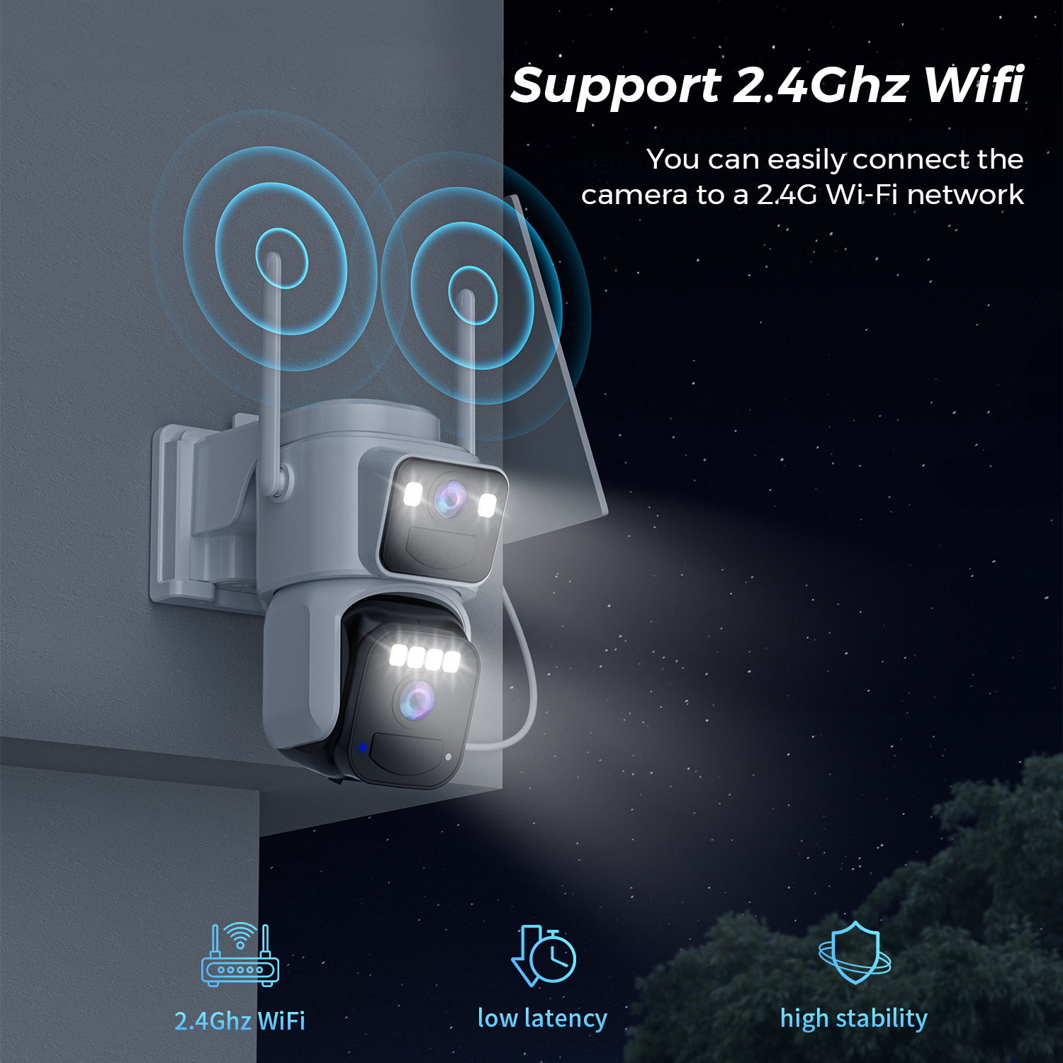 ANBIUX | ICSEE D30 | 4K | 8MP | Solar Camera | 7*24 all-day video ...