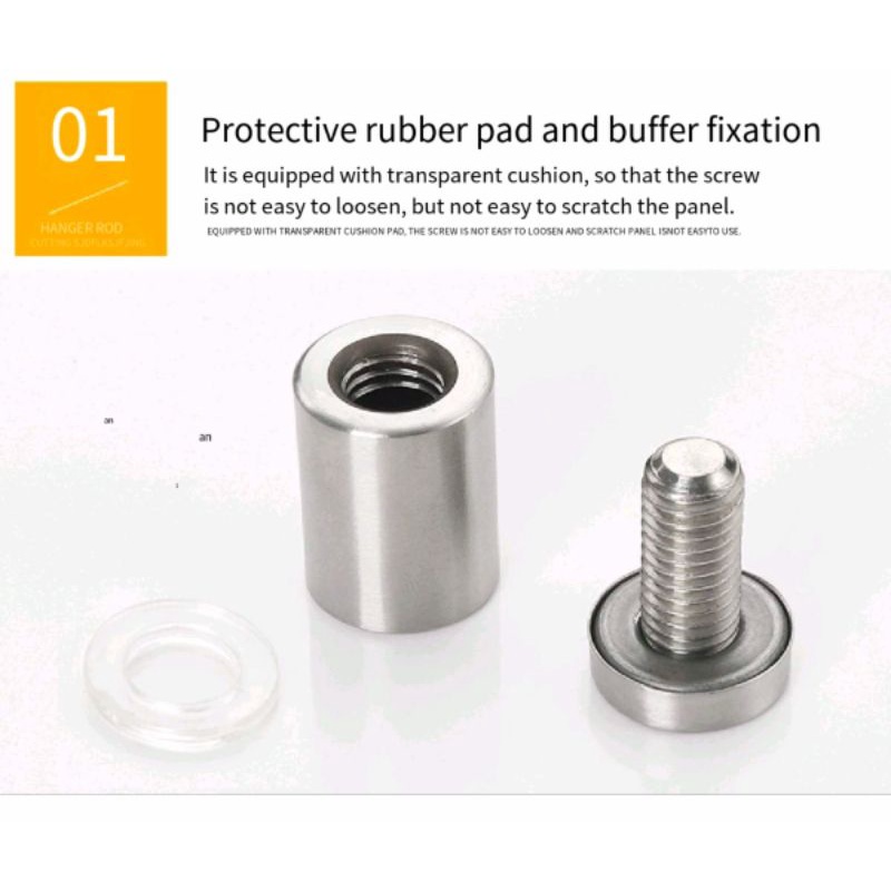 1PC Stainless Stand Off Bolt Mount Advertising Bolt Signage Bolt ...