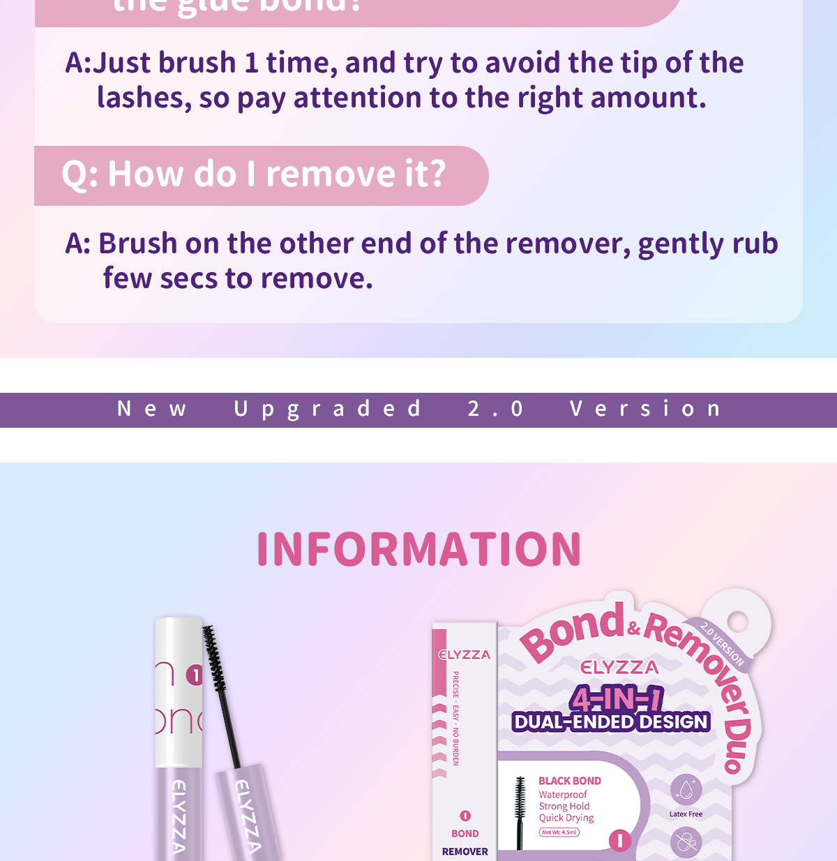 [Sent From Manila] Elyzza 4IN1 Bond&Remover 2-3 Days Arrival Bond ...