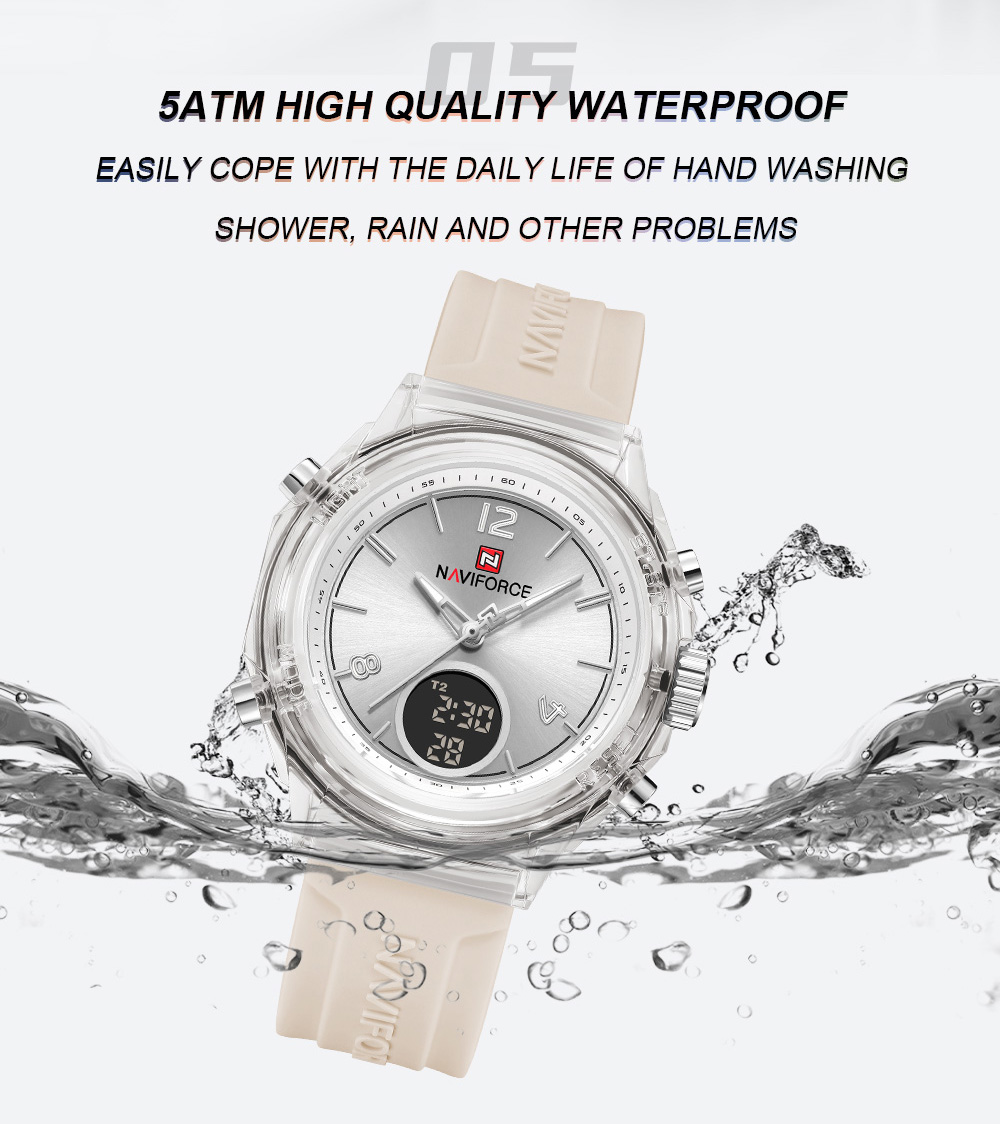 NAVIFORCE Relo For Woman 7109 Transparent original Women's Watch ...