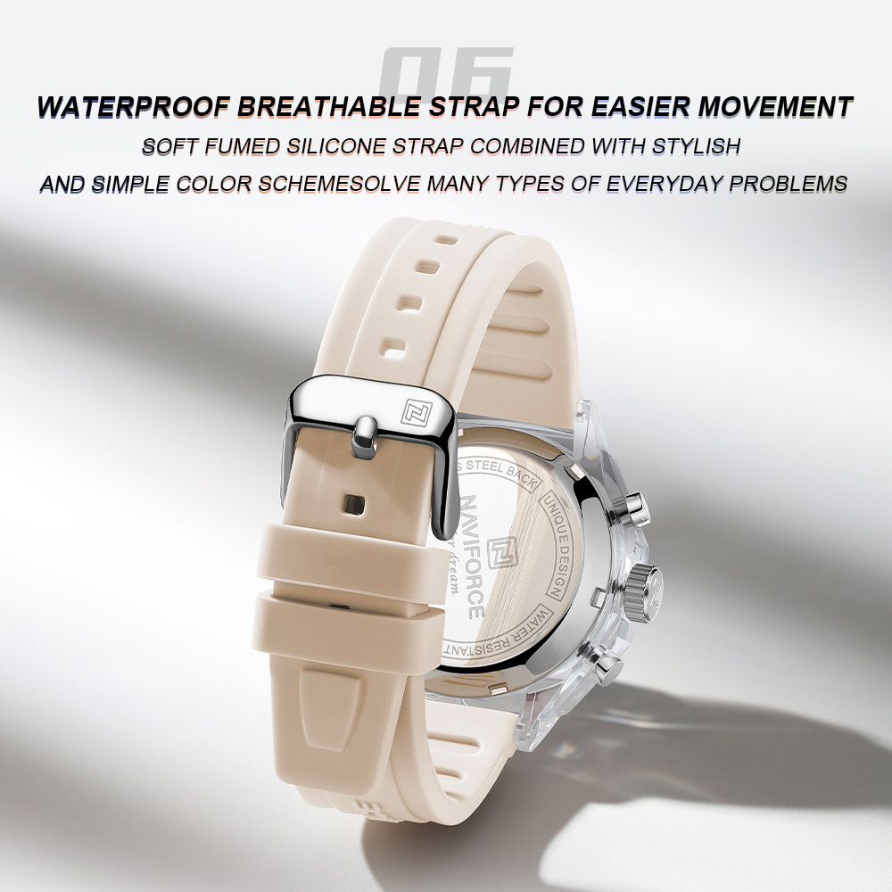 NAVIFORCE Relo For Woman 7109 Transparent original Women's Watch ...