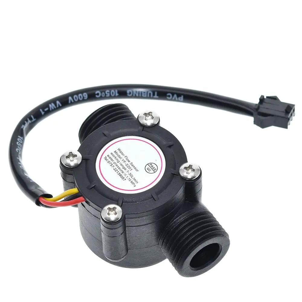 YF-S201 DC 5-18V Water Flow SensorFlowmeter Hall Flow Sensor Water Control Liquid Flow 1-30L/min ...