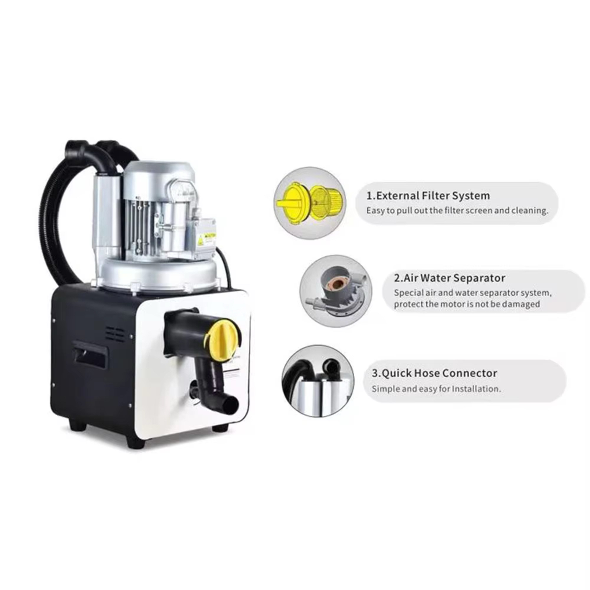 Dental Powerful Suction Supply 2 Chair Saliva Ejector Vacuum Pump ...