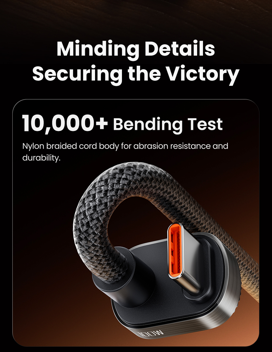 Toocki 100W Type C To Type C U-Shaped Elbow Design Cable With180 Degree bending PD20W Type C To ...