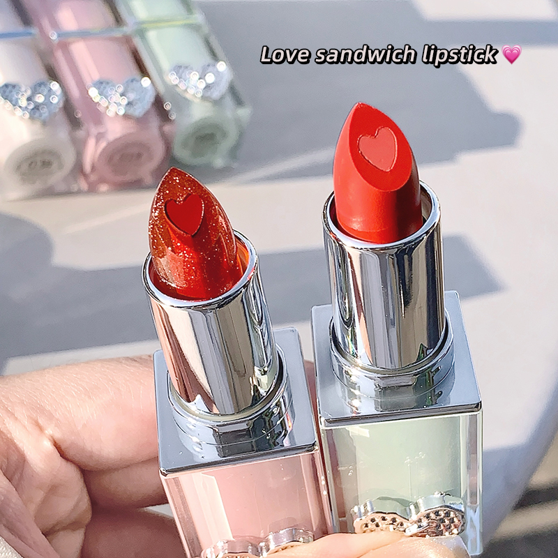 GEGE BEAR Lipstick 3.8g Lasting Moisturizing Glossy Jelly Lips Peach ...