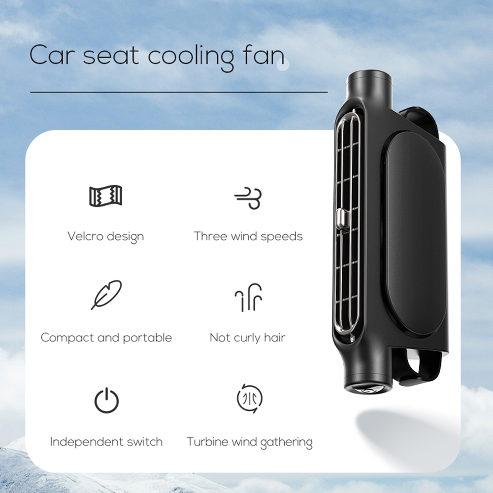 【SOARFLY】Car Seat fan Three Adjustable Wind Speeds Vehicle Rear ...