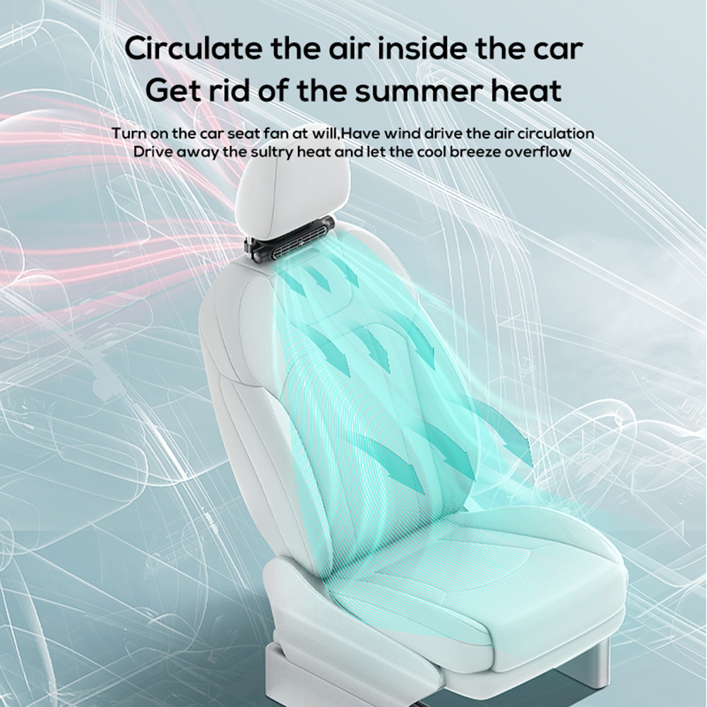 【SOARFLY】Car Seat fan Three Adjustable Wind Speeds Vehicle Rear ...