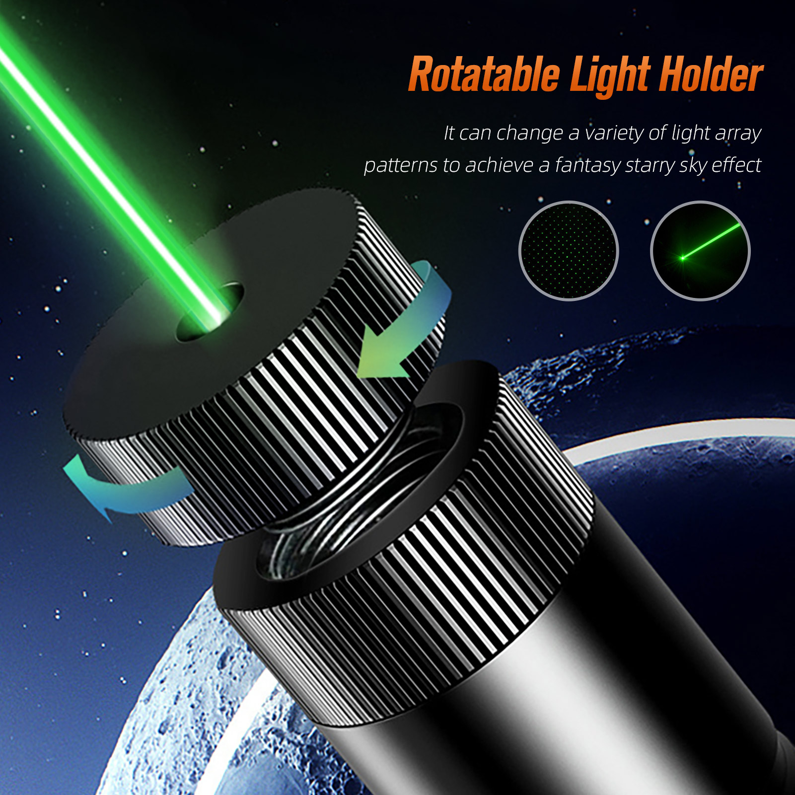 SUPERFIRE J02 Laser Pointer USB Rechargeable Flashlight 77G Portable ...