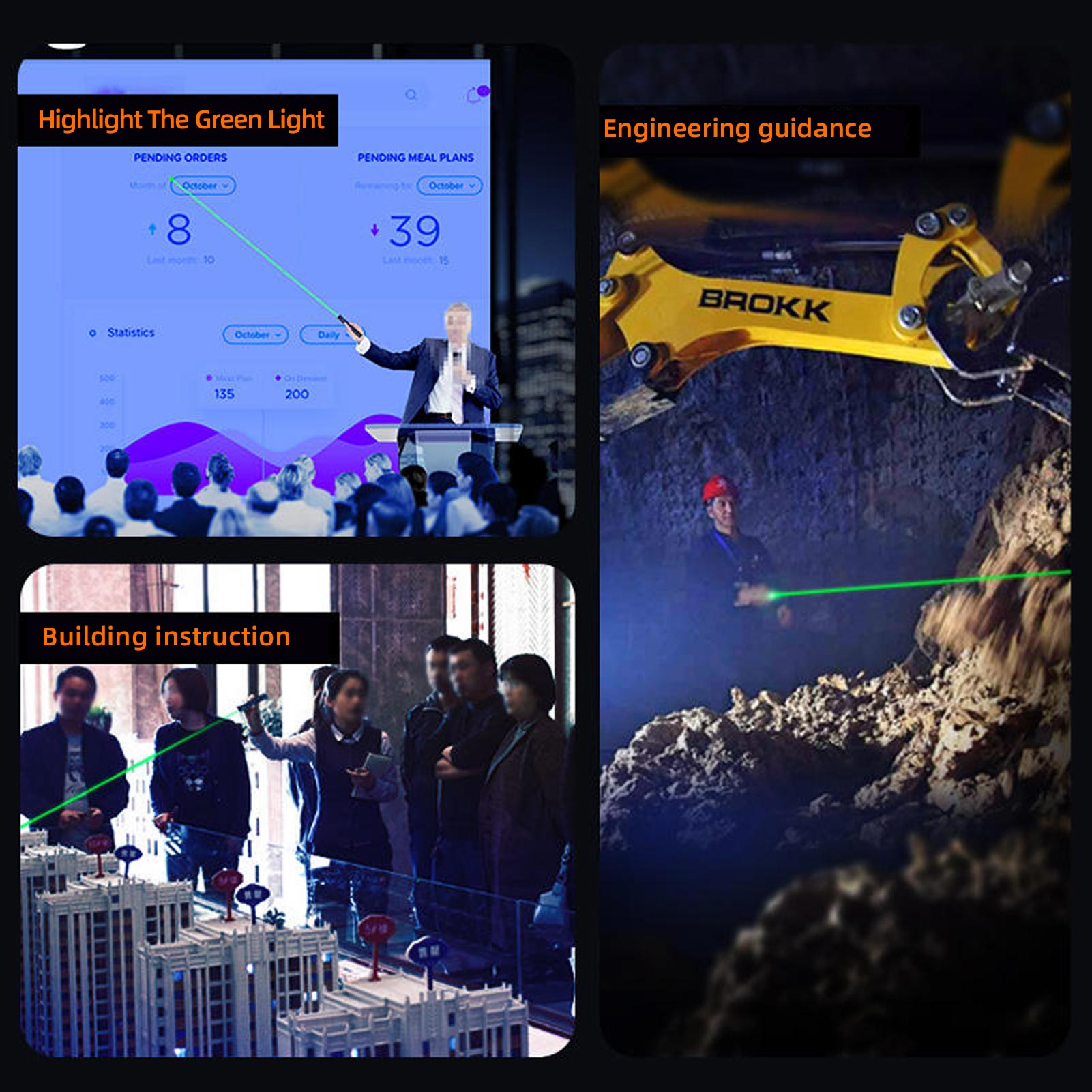 SUPERFIRE J02 Laser Pointer USB Rechargeable Flashlight 77G Portable ...