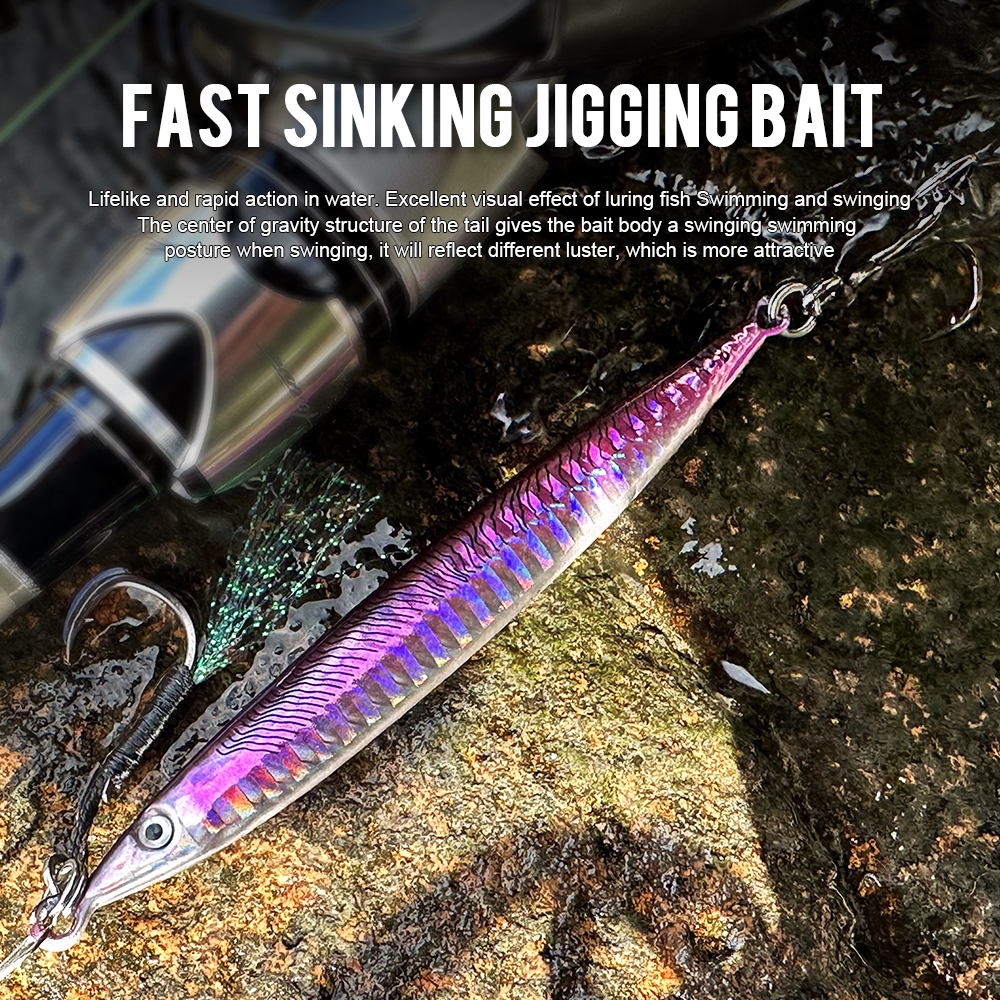 PROBEROS 1pcs Premium Sinking Metal Jig Fishing Lure for Cut Design for ...