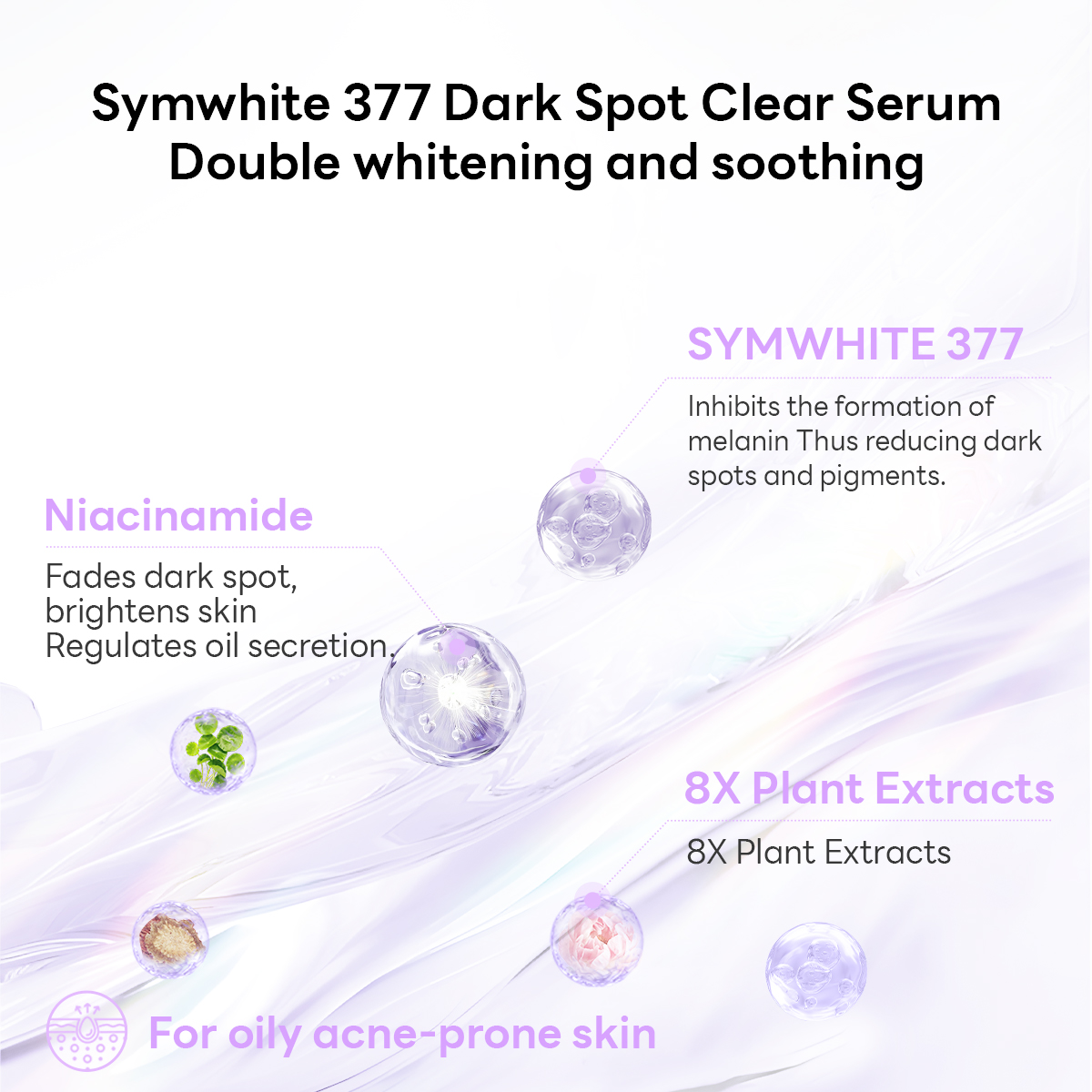 PAPA FEEL【Dark Spot Serum Set】577 Fade Dark Spot Fade Acne Essence 30ml + Symwhite 377 Whitening ...