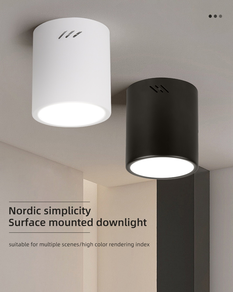 Led Pin Light Tri Color Surface Mounted Downlight Golden Ceiling Lamp ...