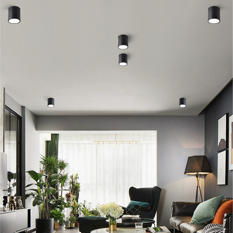 Led Downlight TriColor Surface Mounted Pin Light Ceiling Lamp ...