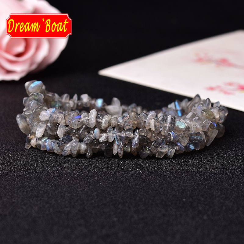 Labradorite(gray moonstone)Chip Bracelet,Gemstone Bracelet,Feng Shui ...