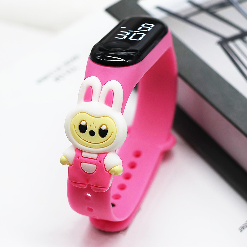 3D LABUBU Kids Watch LABUBU Sport Kids Wristband Children's Watch with ...