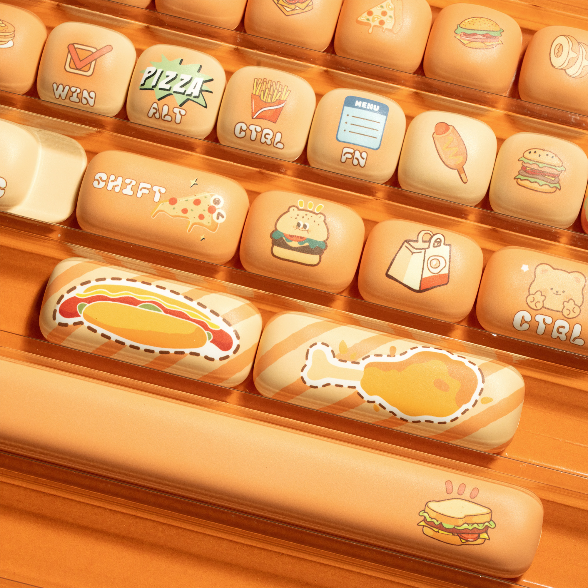 XVX McDonald's MOG Profile Dye-Sub PBT Keycap Set 139 keys | Shopee ...