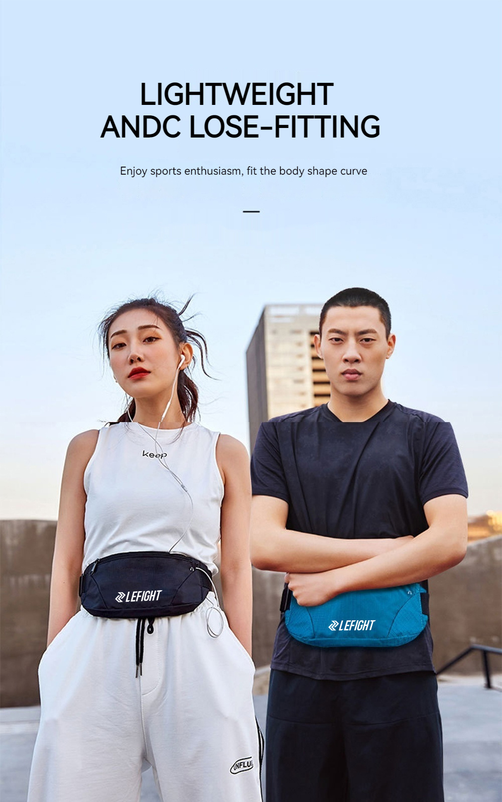 LEFIGHT Unisex Porch Bag Waterproof Crossbody Bag Travel Sport Waist ...