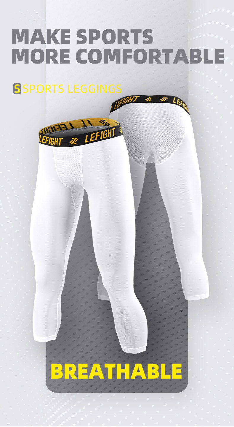 LEFIGHT PE2484 Basketball leggings with 7/5 high elasticity and quick ...