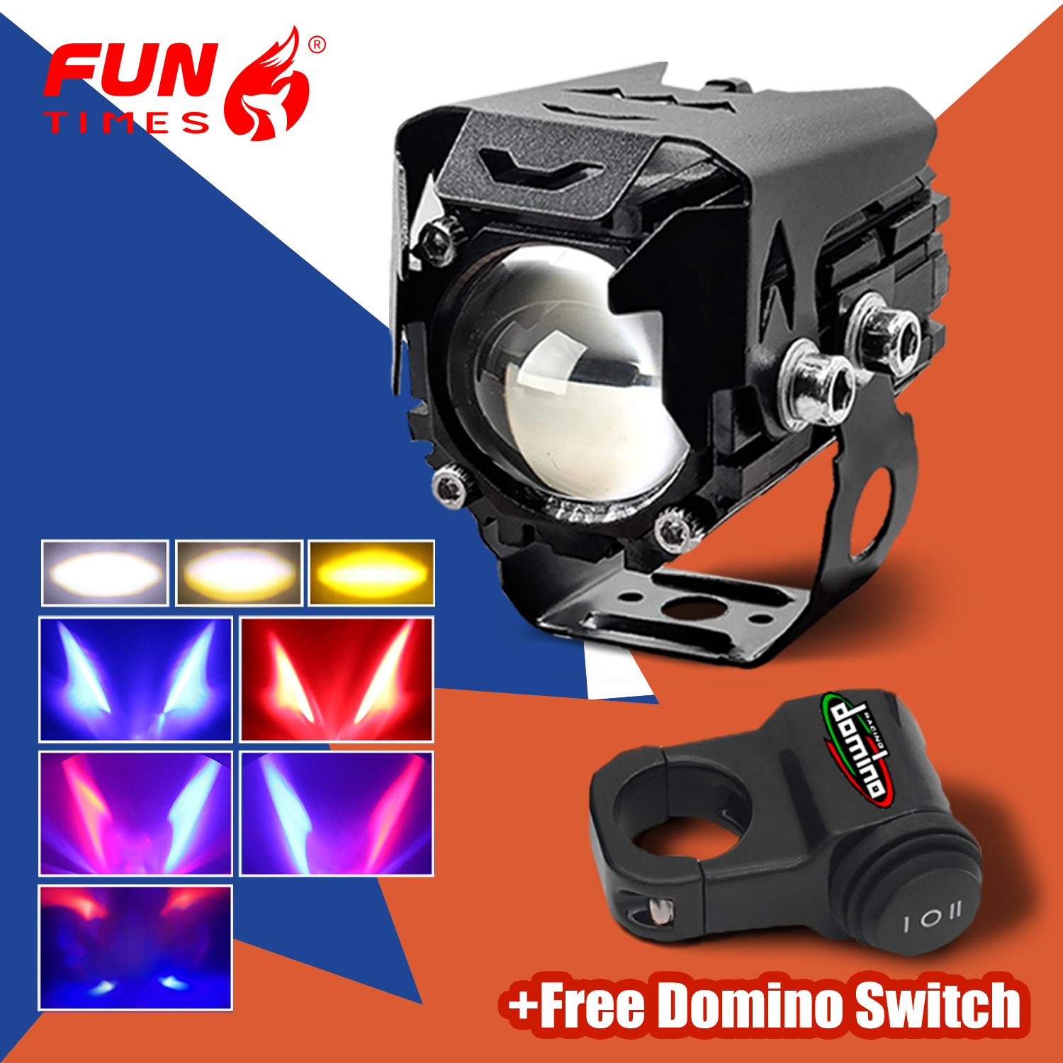 Newly Updated 6 Modes Motorcycle Led Mini Driving Light Ultra ...