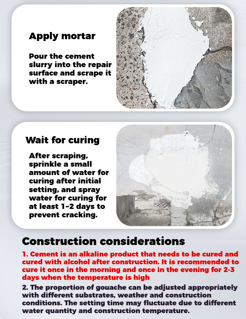 FDC MALL Cement Repair 1KG/Can The Wall Surface Floor Waterproof Crack ...