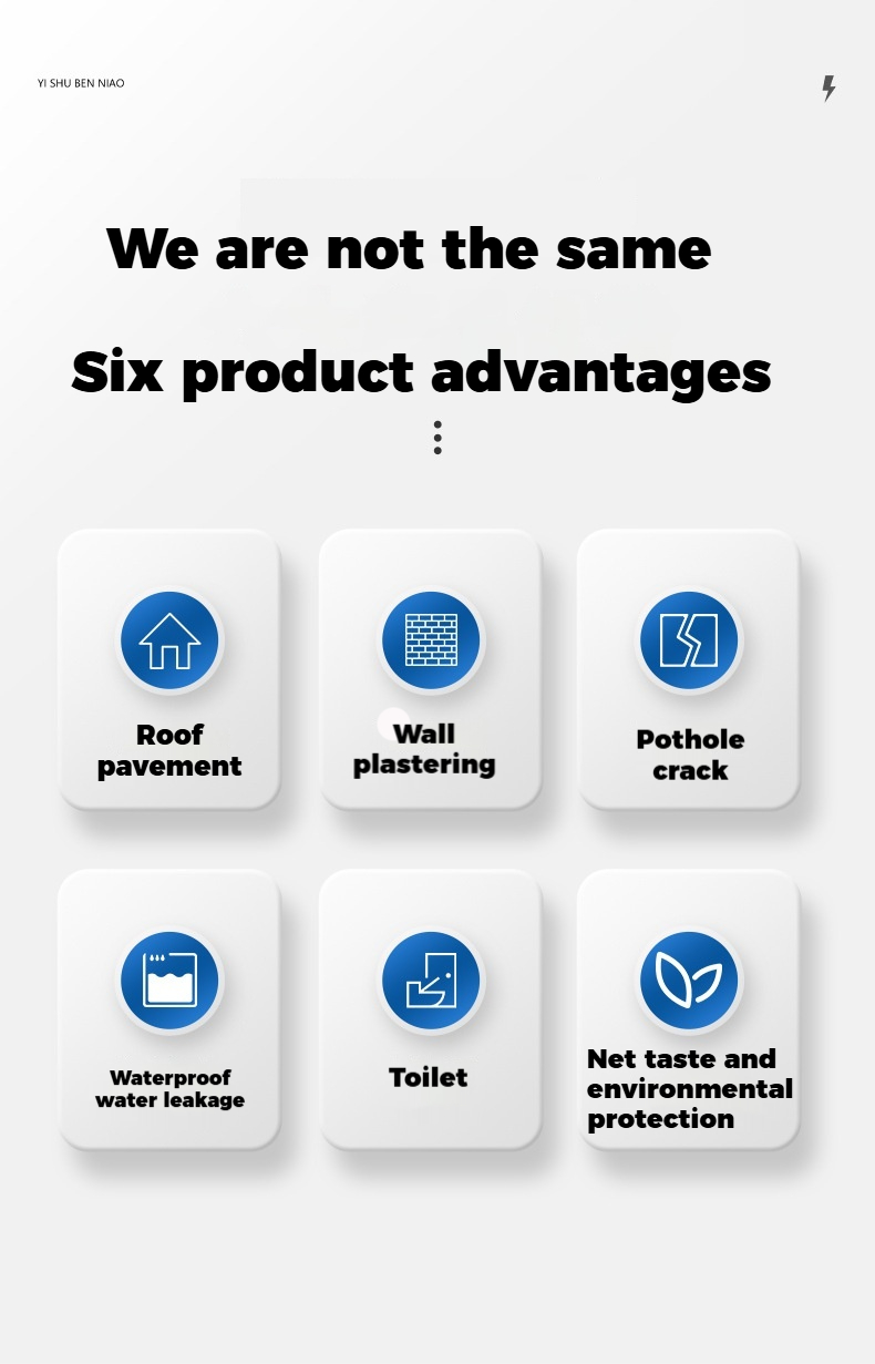 FDC MALL Cement Repair 1KG/Can The Wall Surface Floor Waterproof Crack ...