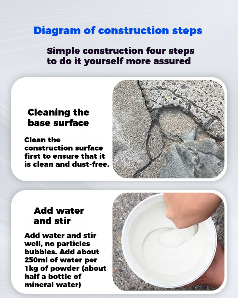 FDC MALL Cement Repair 1KG/Can The Wall Surface Floor Waterproof Crack ...