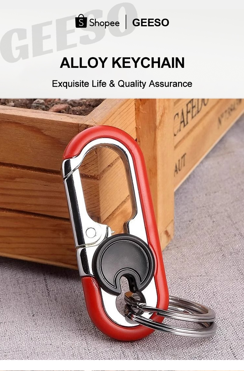 GEESO Motorcycle Stainless Alloy Metal Keychain Key Holder Ring ...