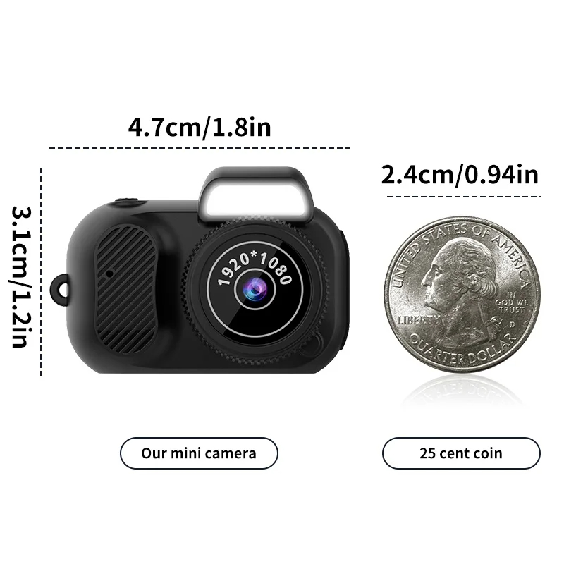 (Local Seller) Mini HD 1080p Camera With LCD Screen Indoor Home Outdoor ...