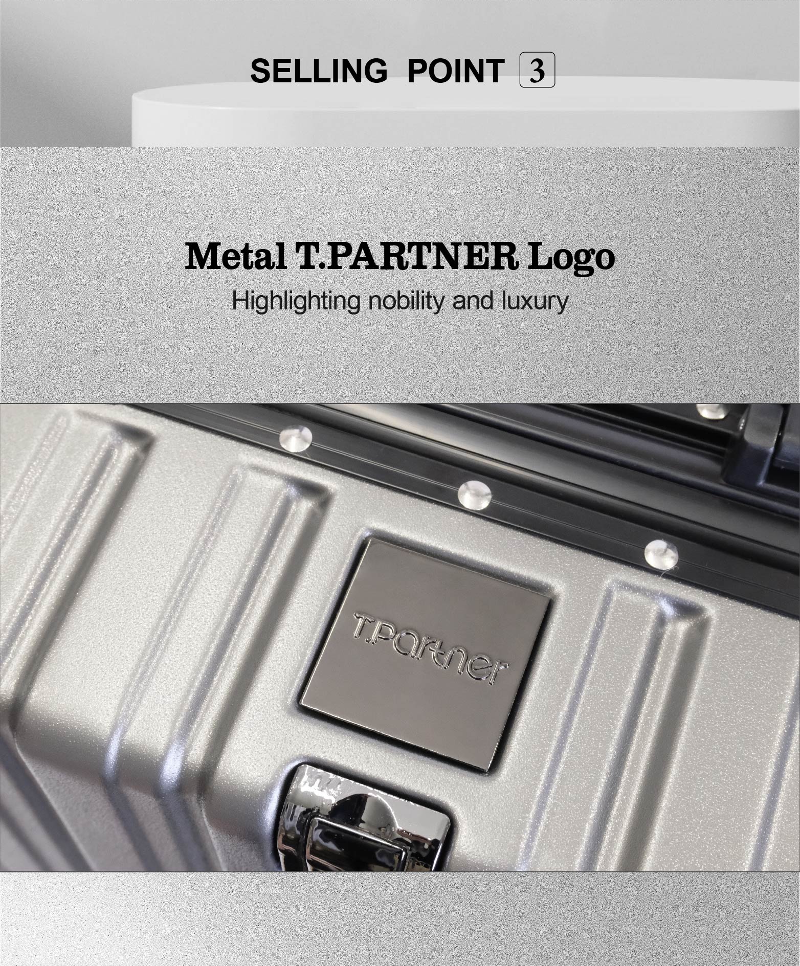 T.Partner [Load Bearing] GUARD SERIES Aluminium Frame Travel Luggage ...