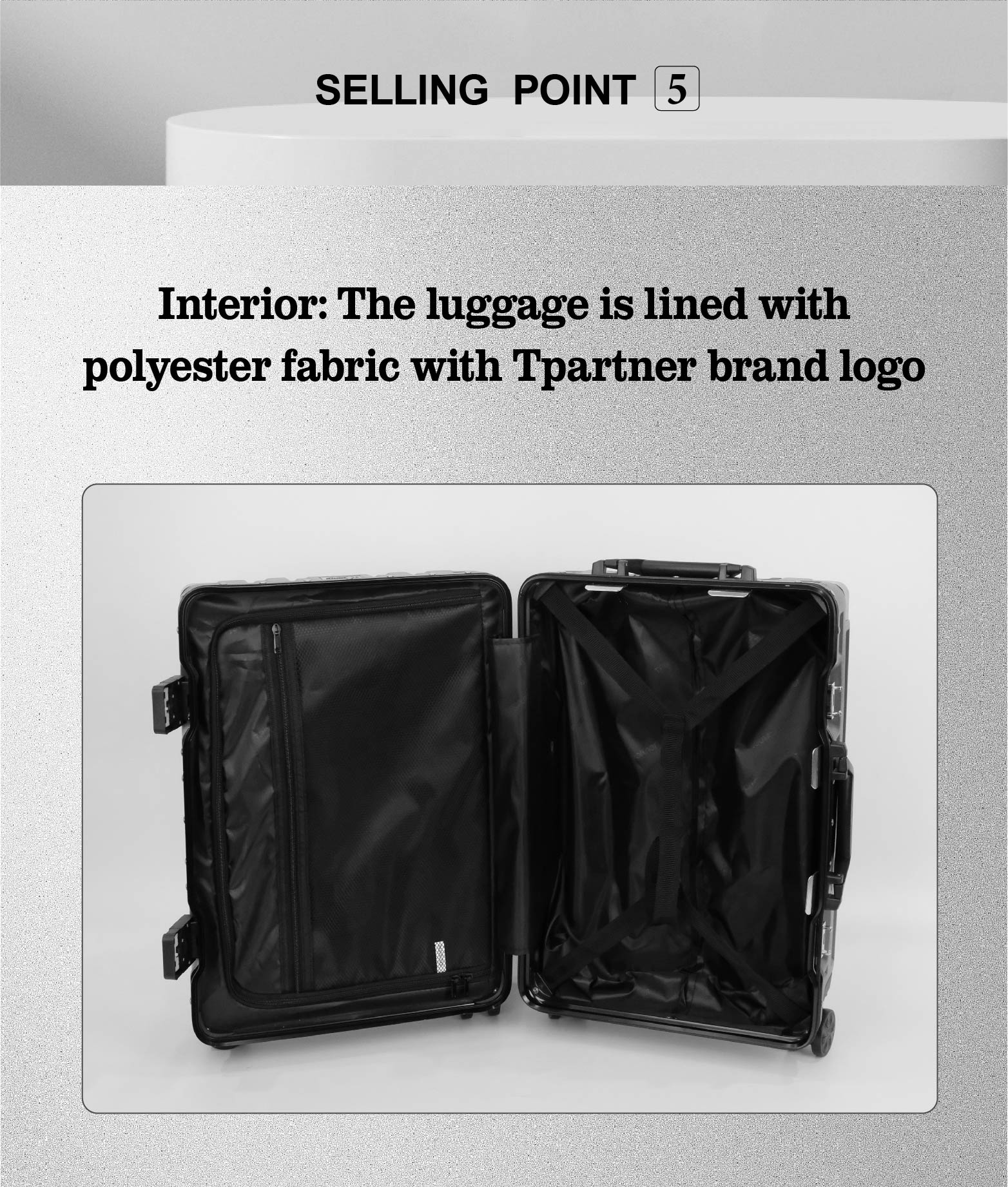 T.Partner [Load Bearing] GUARD SERIES Aluminium Frame Travel Luggage ...