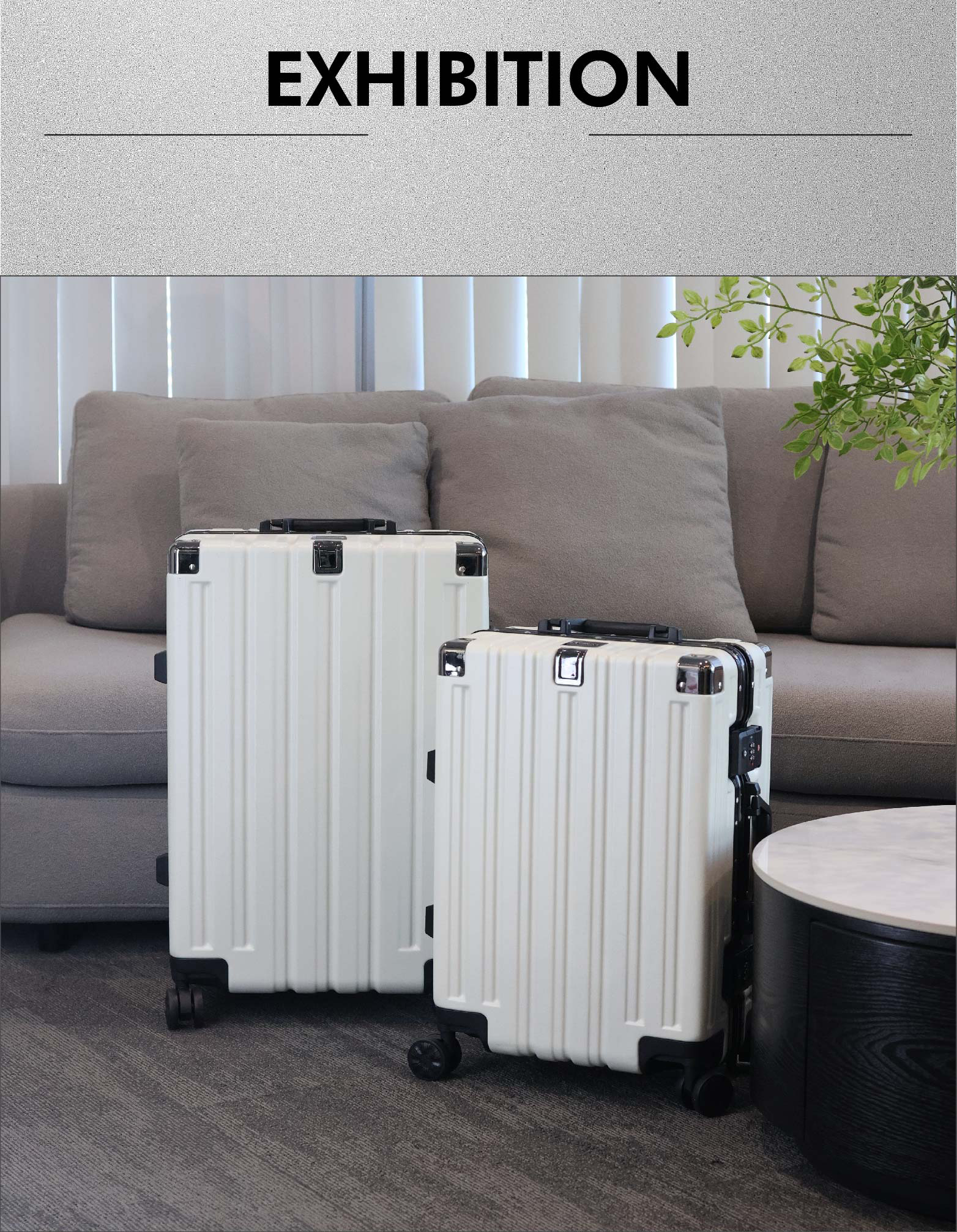 T.Partner [Load Bearing] GUARD SERIES Aluminium Frame Travel Luggage ...