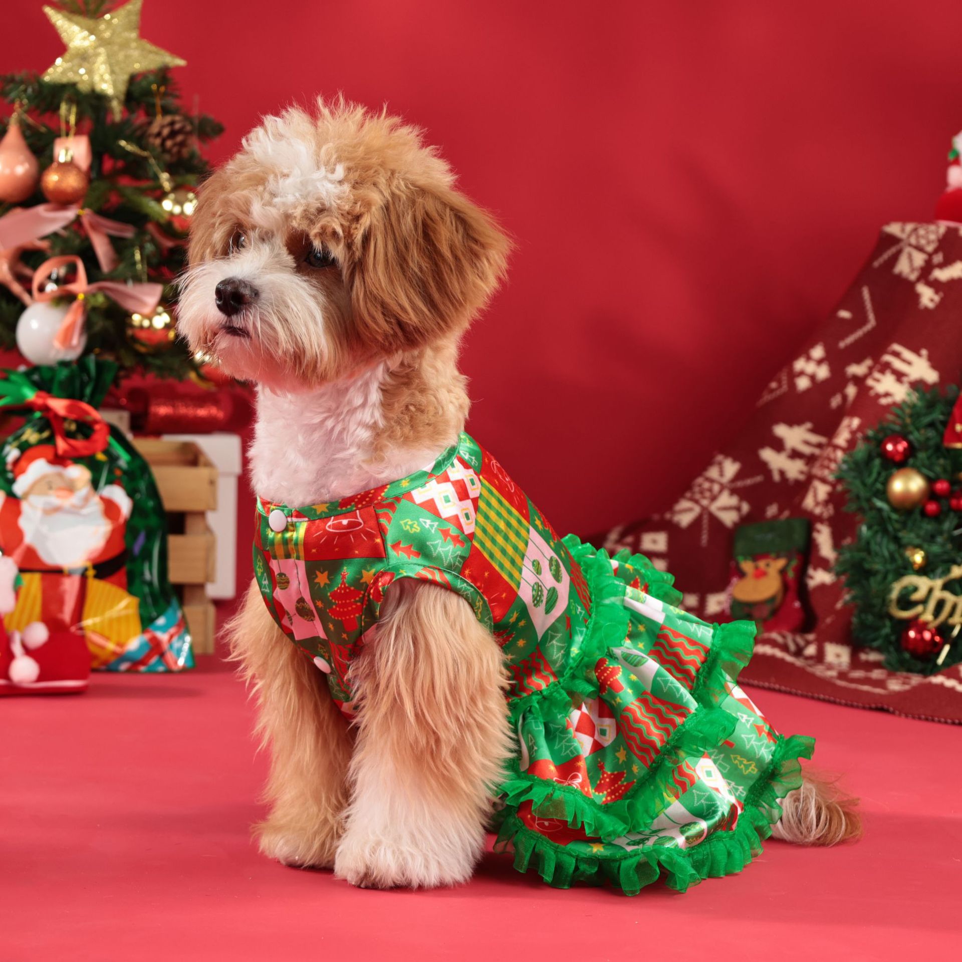 Xinmailei Dog Clothes Dog Christmas Clothes Fall and winter Style ...