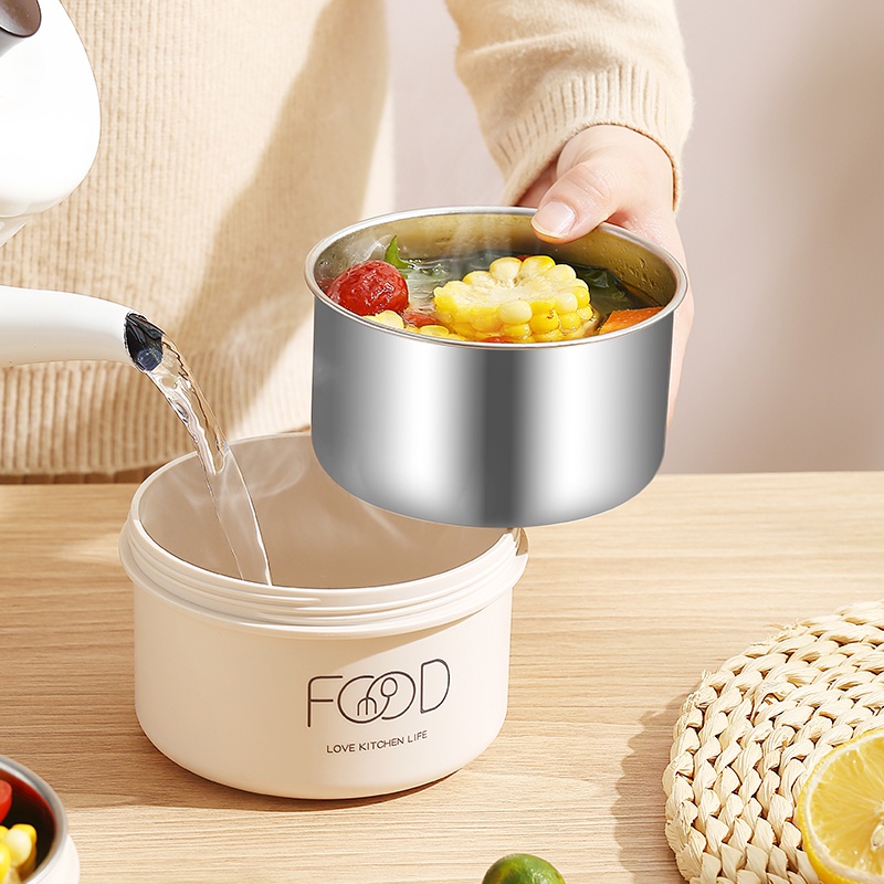 Microwavable Lunch Box for Adult Stainless Bento Insulated Bag Thermal Baunan Food Container for ...