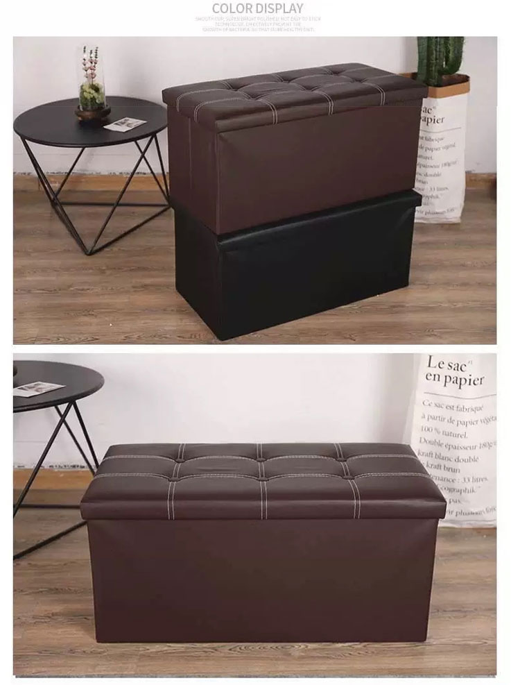 【Buy 1 get 1 free】sofa storage stool storage chair Light luxury style ...