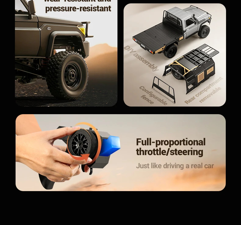 Ready stock MNRC 2.4G MN82 MN82 Pro MN82S 1:12 Supertourer Full Scale ...