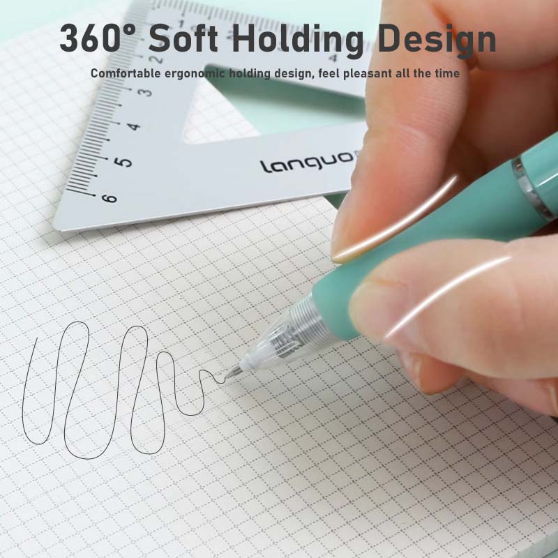 White Gel Pen 0.5mm ST Tip Press Pen Black Ink Retractable Pen Writing ...