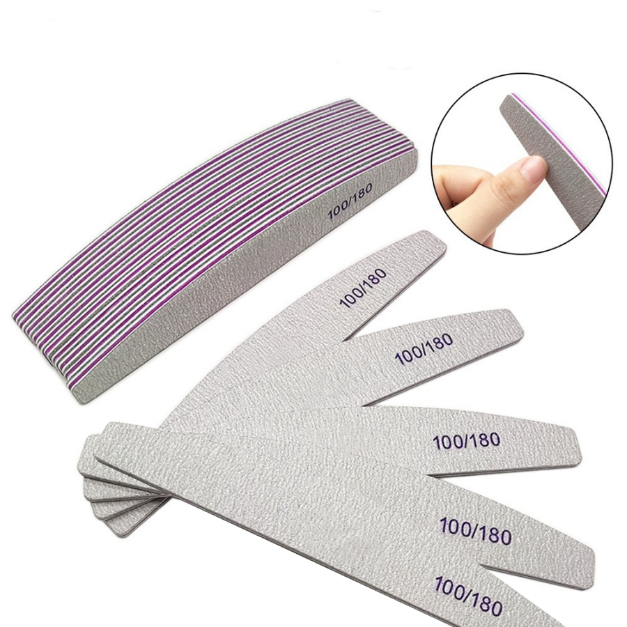 Nail Shaping Tools Half Moon Nail File, Buffing Sanding Strip, Nail ...